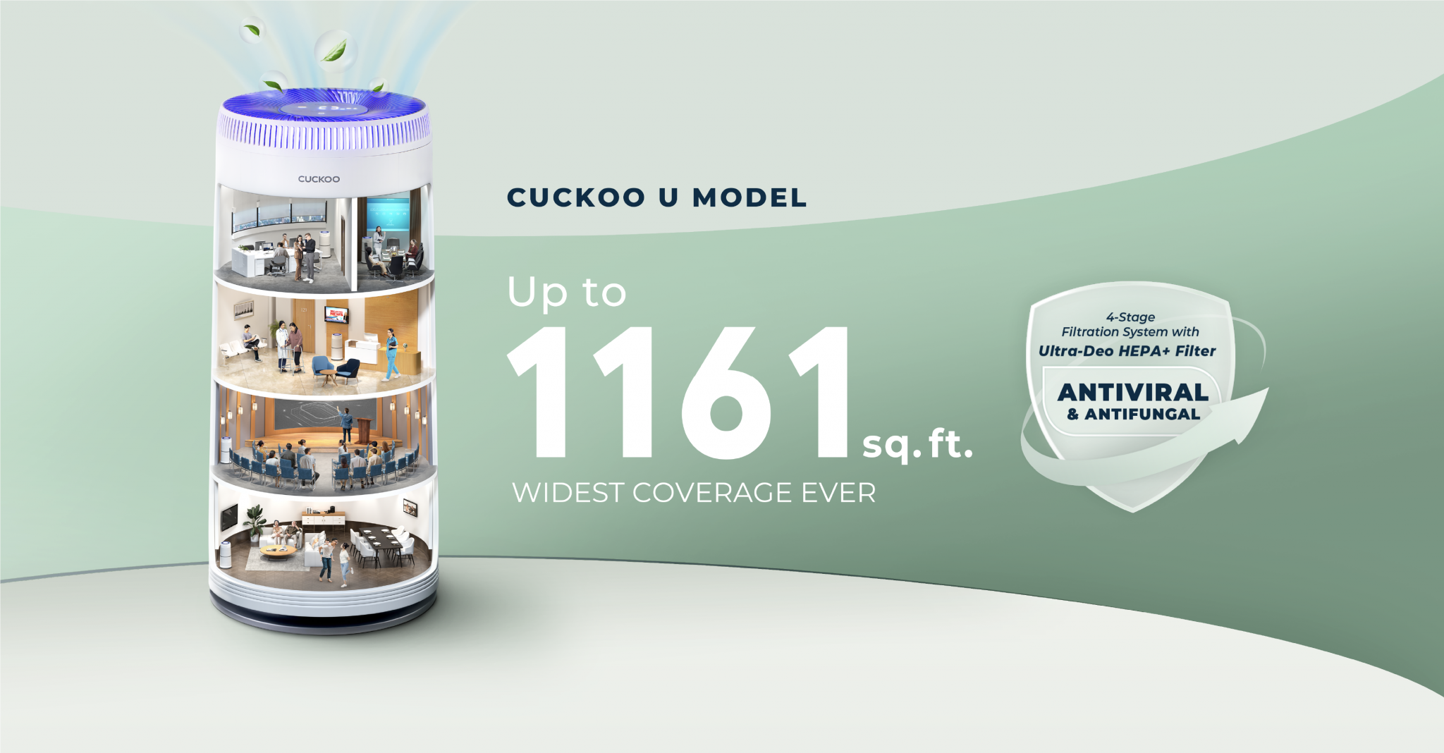 U MODEL: Plasma Ioniser Air Purifier For Office | CUCKOO Official MY