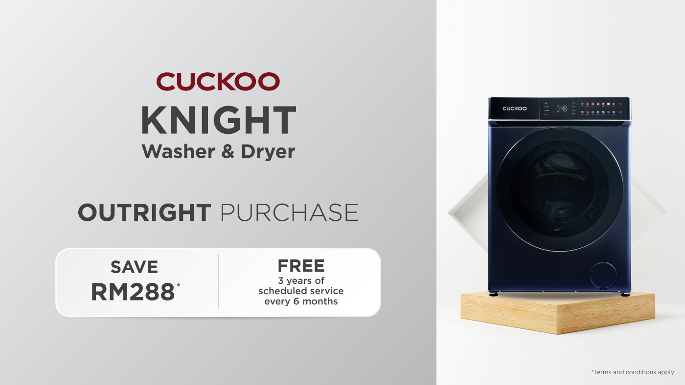 CUCKOO KNIGHT WASHER & DRYER OUTRIGHT PROMO | CUCKOO Official