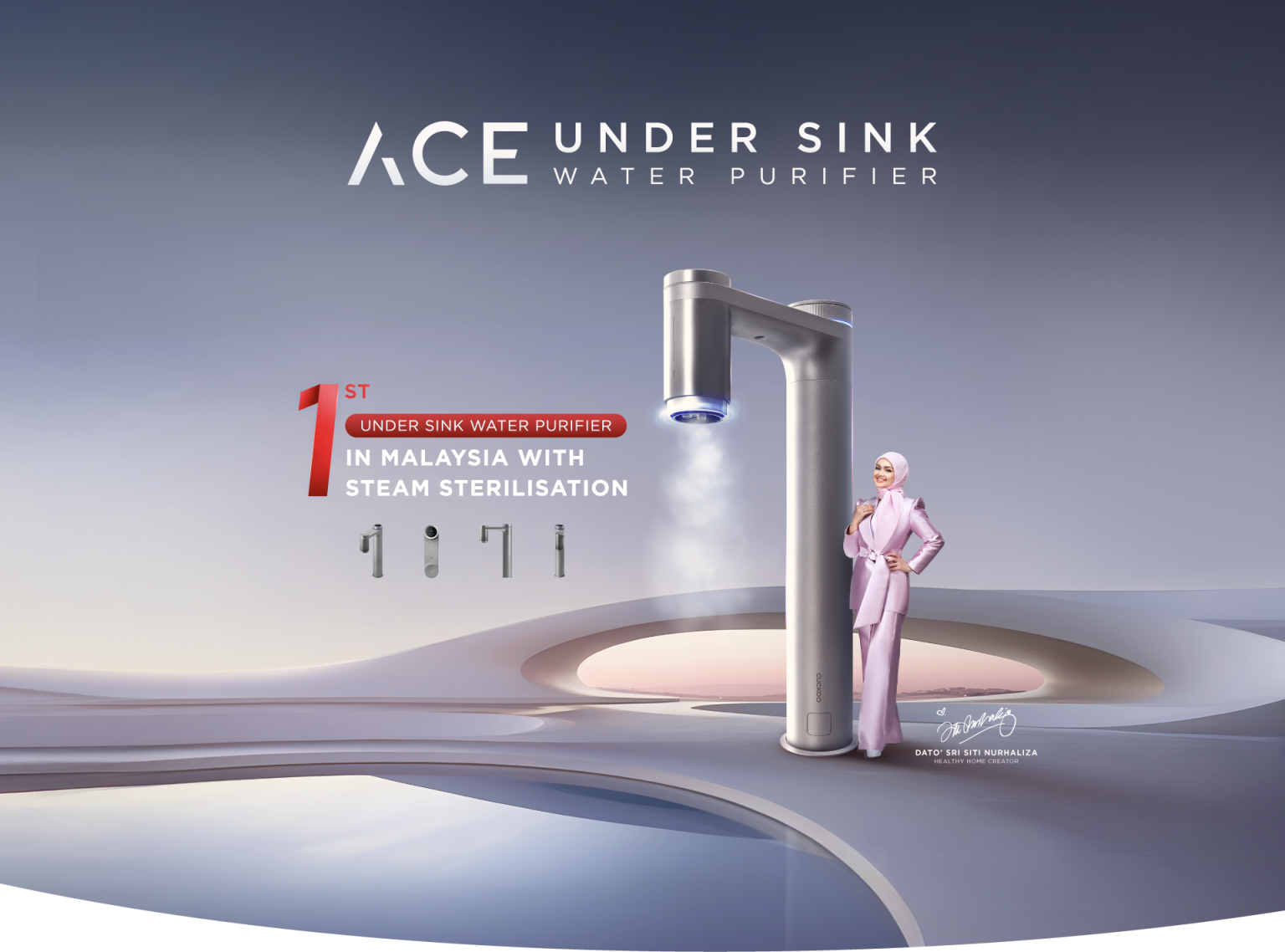 Cuckoo ACE Under Sink Water Filter With Steam Sterilisation
